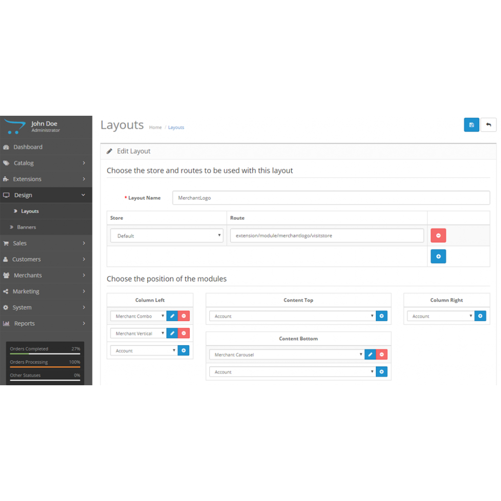 Multi Merchant / Dropshipper Merchant Logo 3.0 (OpenCart Addon)