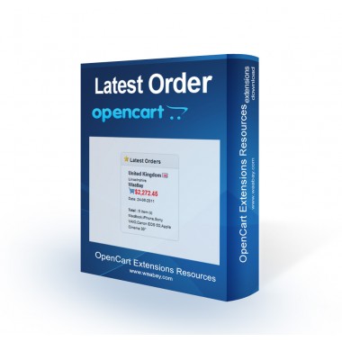 Recent Orders (OpenCart Addon)