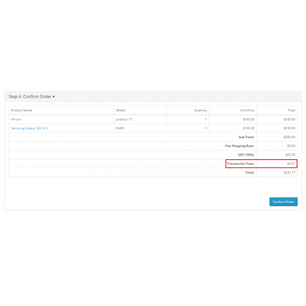 Multi Payment Fee (OpenCart Addon)